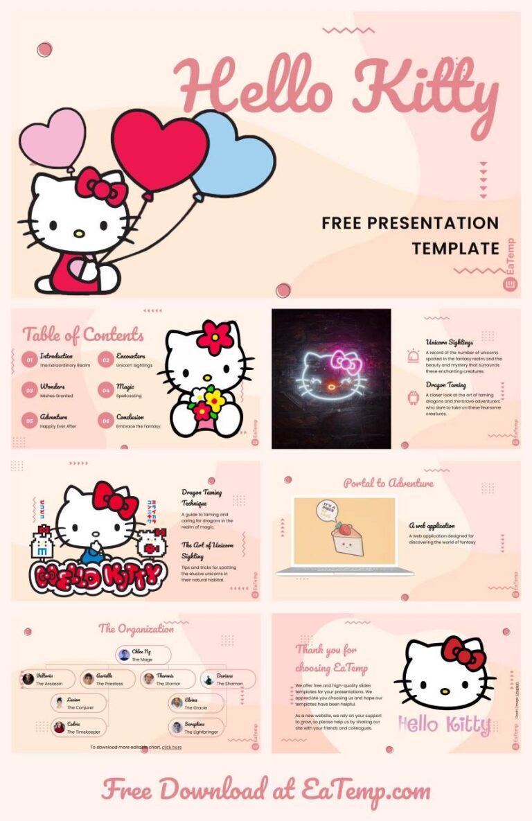 Hello Kitty PPT Presentation Template - Free PowerPoint Templates ...