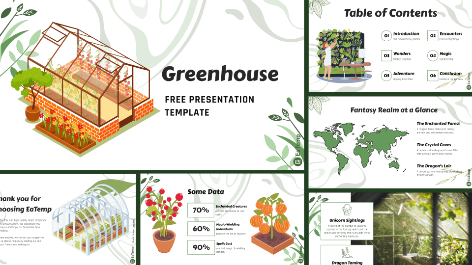 Greenhouse PPT Presentation Template - Free PowerPoint Templates ...