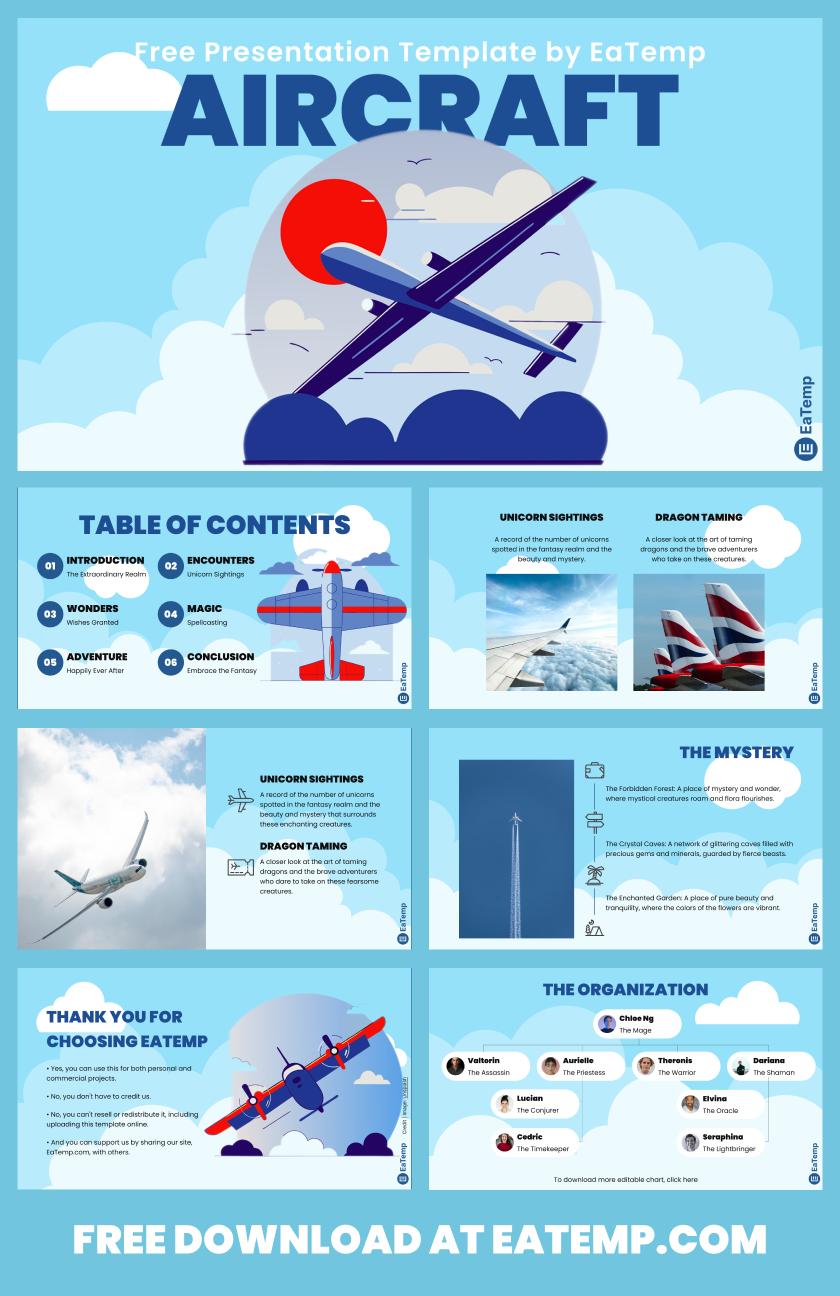 Aircraft PowerPoint Presentation Template & Google Slides Theme